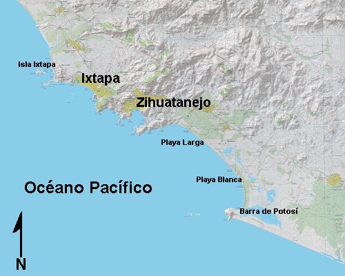 La Región de Zihuatanejo-Ixtapa, Guerrero, México